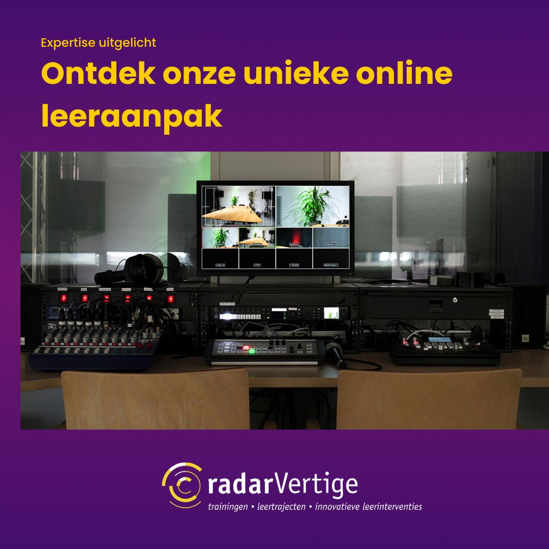 Transformeer vanuit de studio met online en live leerevenementen | RadarLab