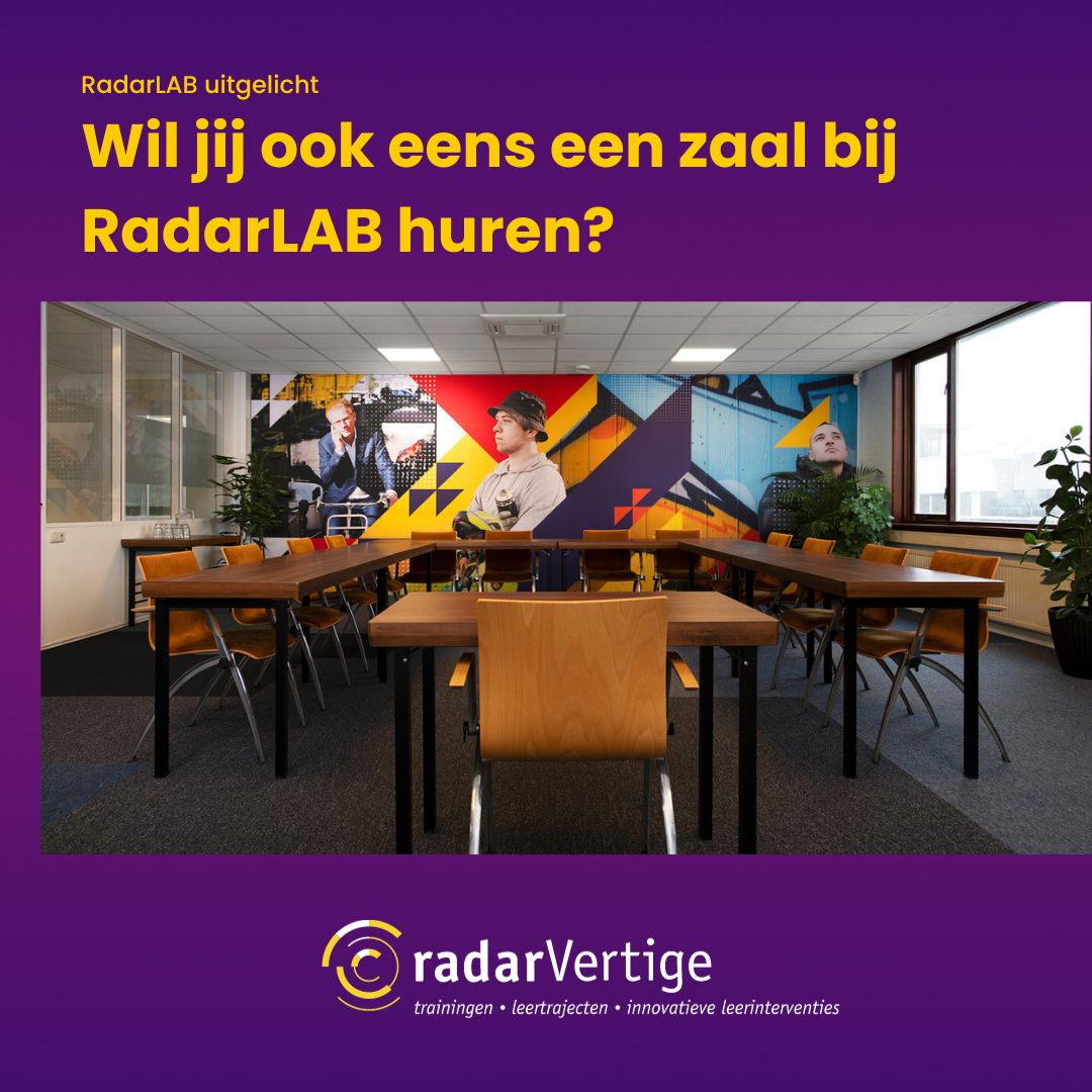 Combineer blended learning met zaalverhuur in RadarLAB | RadarLab